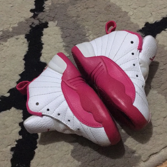 Jordan | Shoes | Girls Air Jordan 2 Retro 12 Pinkwhite Valentine | Poshmark